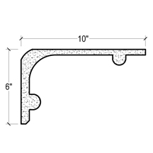 Plaster Crown Moulding - DC506-740 • DecoCraft
