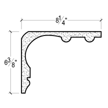 Plaster Crown Moulding - DC506-758 • DecoCraft